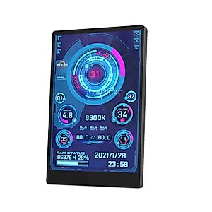 TOODA 3.5 Inch IPS USB Mini Screen AIDA64 PC CPU RAM HDD Data Monitor Computer Temperature Display Type-C Sub Screen