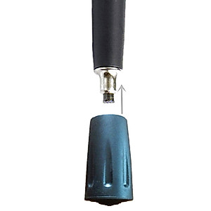 Rubber Tips Cover（8 Pack ） Replacement for Walking Sticks Hiking Trekking Poles Collapsible (Black)