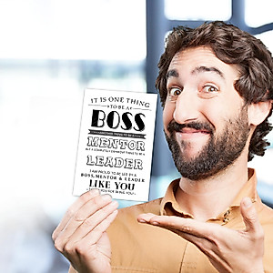 RUALOVE Funny Boss Birthday Day Card, Best Birthday Card for Boss, Appreciation Card For Mentor, Happy Boss Day For Men Woman, Card For Boss, Gift For Boss Lady, Happy Birthday Card Boss