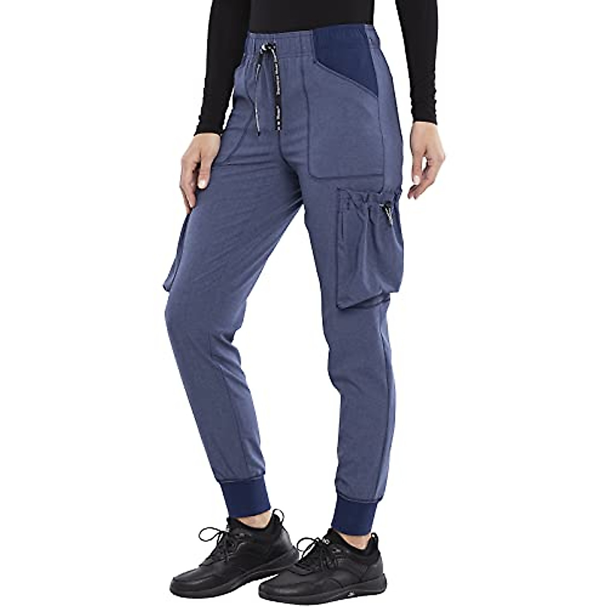 Cherokee iFlex CKK150 Uptown High Rise Jogger by Katie Duke Heather Navy MT