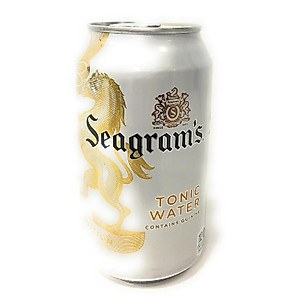 Seagram's Tonic Water, Contains Quinine, 12 oz Can (Pack of 18, Total of 216 Oz)