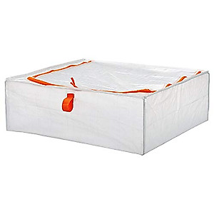 Storage Case, White, 55x49x19 cm (22x19x7"). For Underbed storage, Shelves, Wardrobes, Hang to wall simply. PARKLA IKEA.