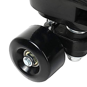 Roller Skates for Women Men High-top Roller Skates Four Wheels Roller Skates Shiny Roller Skates for Girls Boys with Shoes Bag (Blue,40)