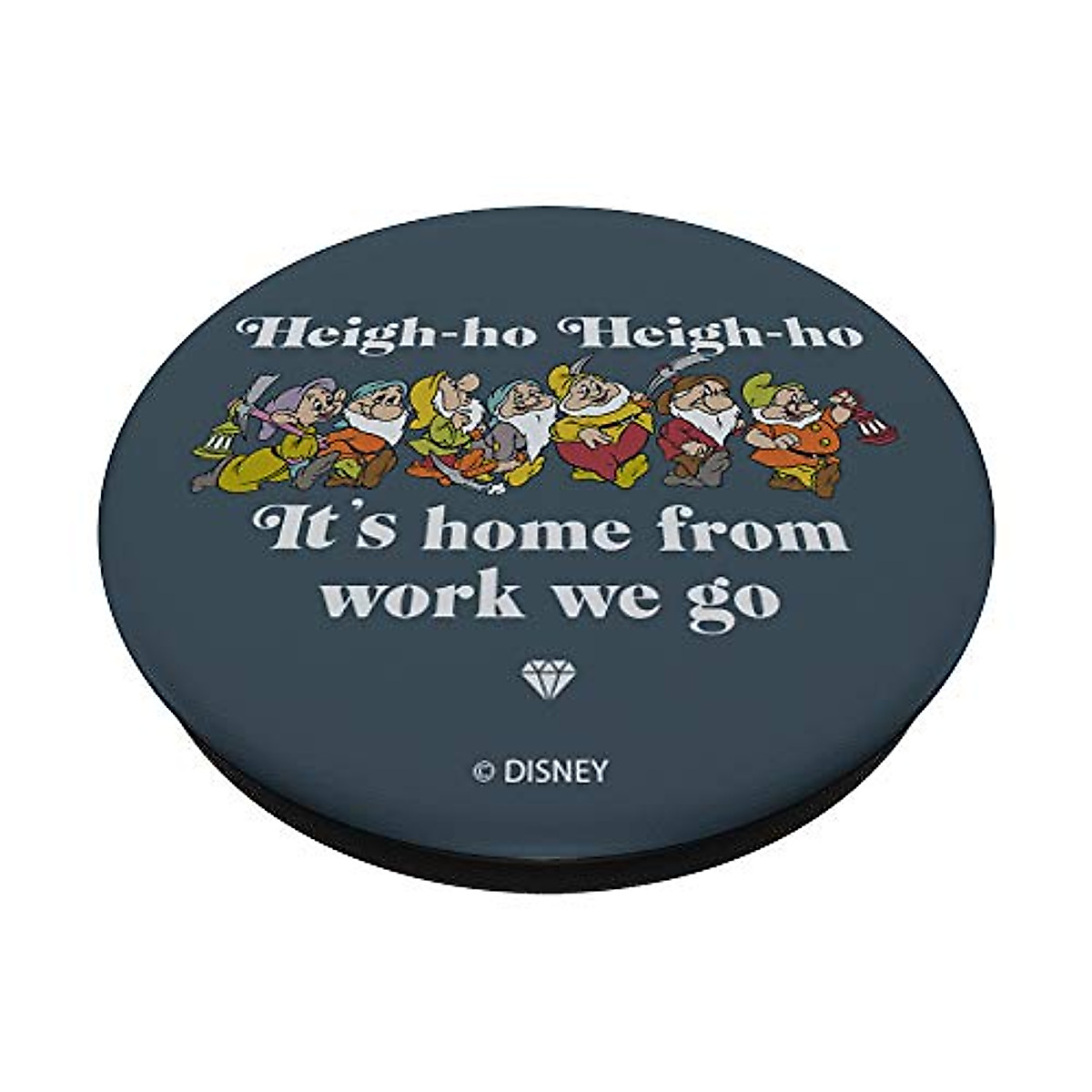 Disney Snow White Seven Dwarfs It's Home From Work We Go PopSockets PopGrip: Swappable Grip for Phones & Tablets
