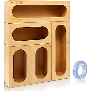SXIORMHJ Ziplock Bag Organizer for Drawer, Food Storage Bag Organizer and Plastic Bag Organizer, Baggie Organizer Dispenser for Drawer. Container for Gallon, Sandwich, Snack, and Slider Bag