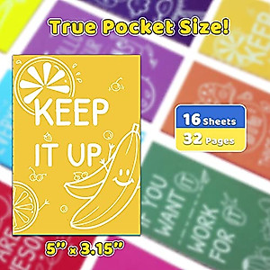 Vusnud 24Pcs Gifts in Bulk Mini Inspirational Notebooks for Kids Party Favors, Small Motivational Notepads for Students, Cute Notebooks Back to School Gifts from Teacher