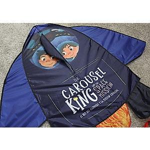 Cielito Lindo Books Large Rocket Kite for Kids and Adults | Best Beach Kite Easy to Fly for Outdoor Games and Activities | Best Sports and Recreation, Exercise and Enjoy Time with Family, Navy Blue