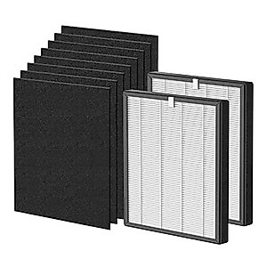 ProHEPA 9000 Replacement Filters Compatible with VEVA ProHEPA 9000 Air Purifier - 2 Premium H13 True HEPA Filters + 8 Activated Carbon Pre-Filters