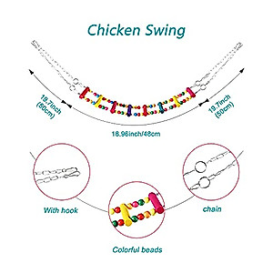 Woiworco 5 Packs Chicken Toys, Chicken Xylophone Toy for hens, Chicken Mirror Toys, Chicken Ladders Swing Toys and Vegetable Hanging Feeder Chicken Coop Accessories