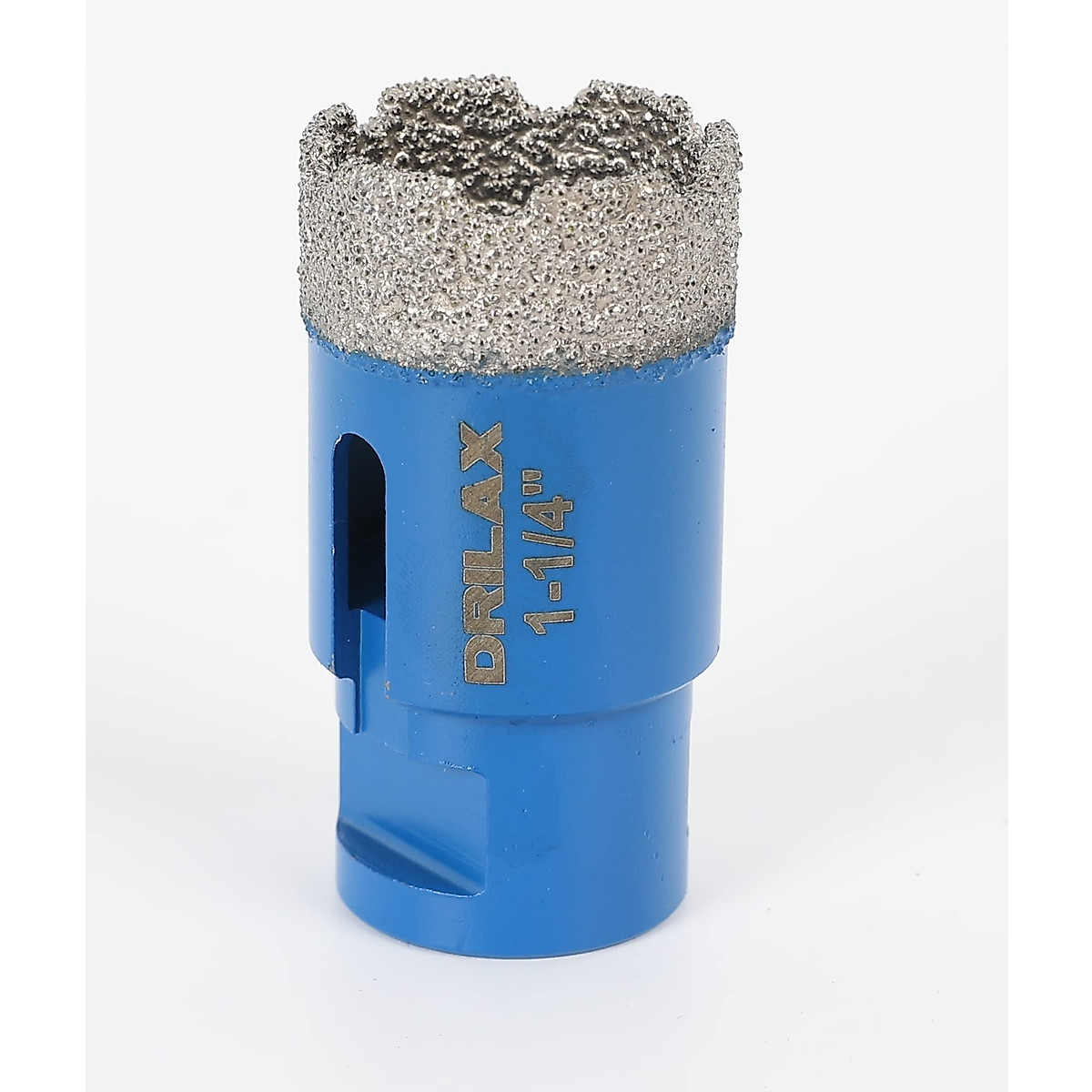 Diamond Hole Saw for Angle Grinders Masonry Concrete Granite Quartz Porcelain Ceramic Tile Hole Saw Brick 5/8"-11 Threaded Connection Heavy Duty Diamond Core Hole Saw Dry (1-1/4 inch)