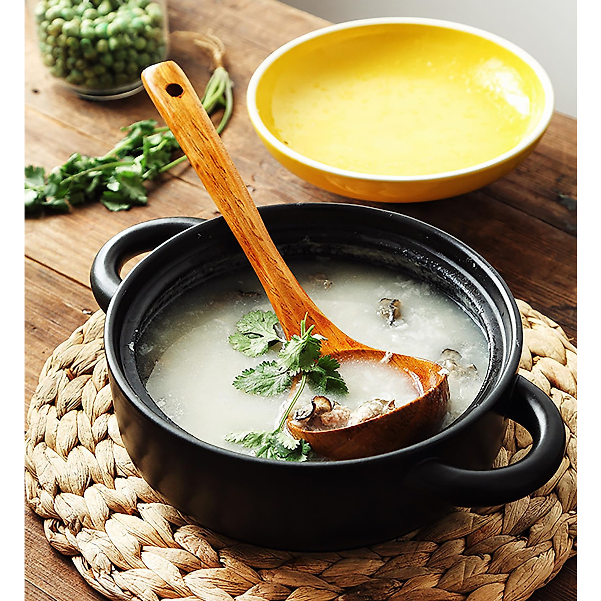 Traditional Moroccan Tagine Pot for Cooking, Ceramic Casserole Dish Tajine Pot Tapered Lid with Tray Compatible with Gas Stove Braised Chicken Soup with All Stovetops