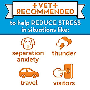 ThunderEase Calming Anti Anxiety Pheromone Collar for Dogs (Large)