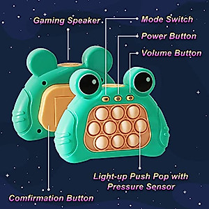 Quick Push Console with Instant Sound Feedback | Handheld Fast Speed Pushing Game | Pop The Target Interactive Educational Sensory Fidget Toy for Kids Adults | Fun Gift for Children 3-12