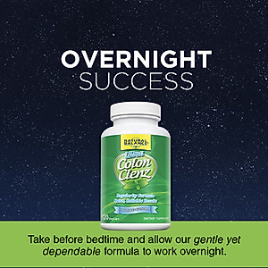 Natural Balance Ultra Colon Clenz | Herbal Colon Cleanse & Detox Supplement | Gentle & Dependable Overnight Formula | 120 Vegetarian Capsules