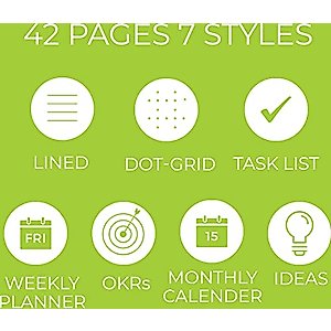 Rocketbook Planner & Notebook, Fusion : Reusable Smart Planner & Notebook | Improve Productivity with Digitally Connected Notebook Planner | Dotted, 8.5" x 11", 42 Pg, Infinity Black, with Pen, Cloth, and App