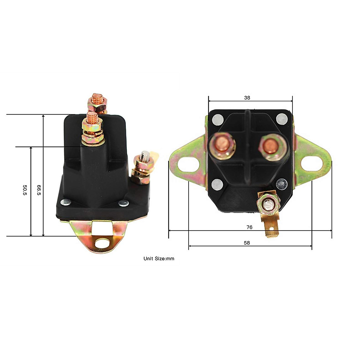 YIXIN 12V Starter Solenoid Relay Fit for Trombetta Bobcat John Deere Snapper MTD 48035A AM103290 Murray 24285 424285 Lawn Mower