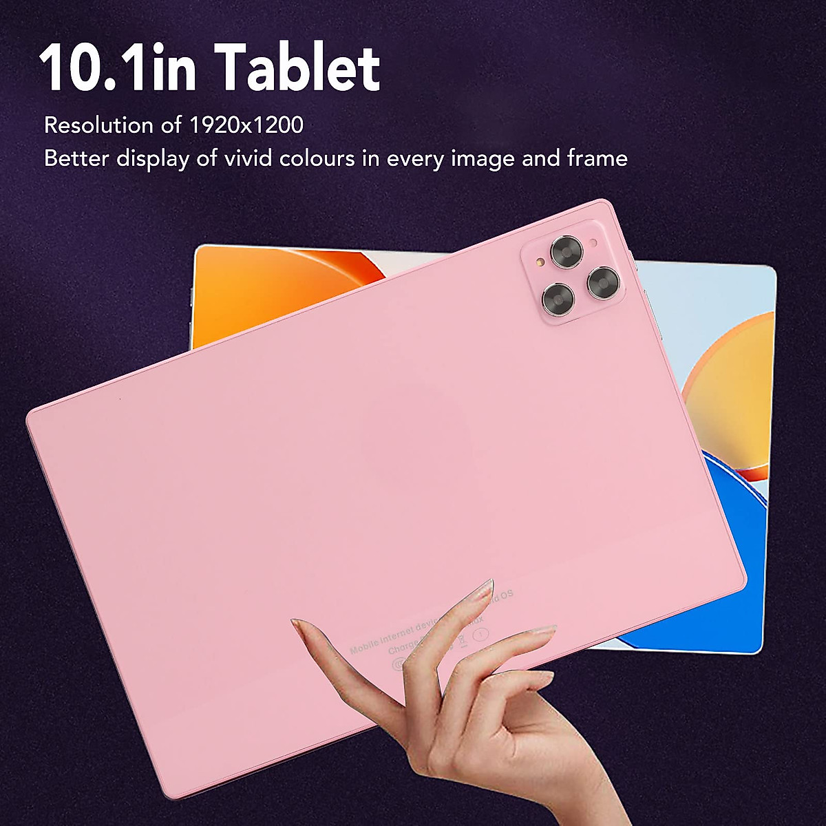 TOPINCN Gaming Tablet, 4G LTE Octa Core CPU Office Tablet 10.1 Inch Dual Camera 8GB RAM 128GB ROM for Study (US Plug)