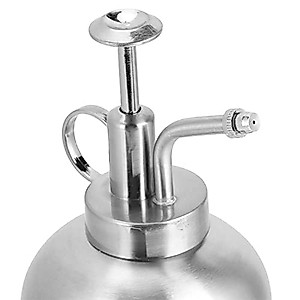 Mokernali Pressure Sprayer Bottle, Stainless Steel Watering Can, Hand Pressure Adjustable Plant Sprayer Watering Pot for Indoor Garden Plants