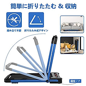 FYC Foldable Treadmills for Home Electric Treadmill Running Machine for Exercise Walking Sport Fitness Workout Light Built-in 3 Modes & 12 Programs with Pad & Mobile Phone Holder, Free Installation