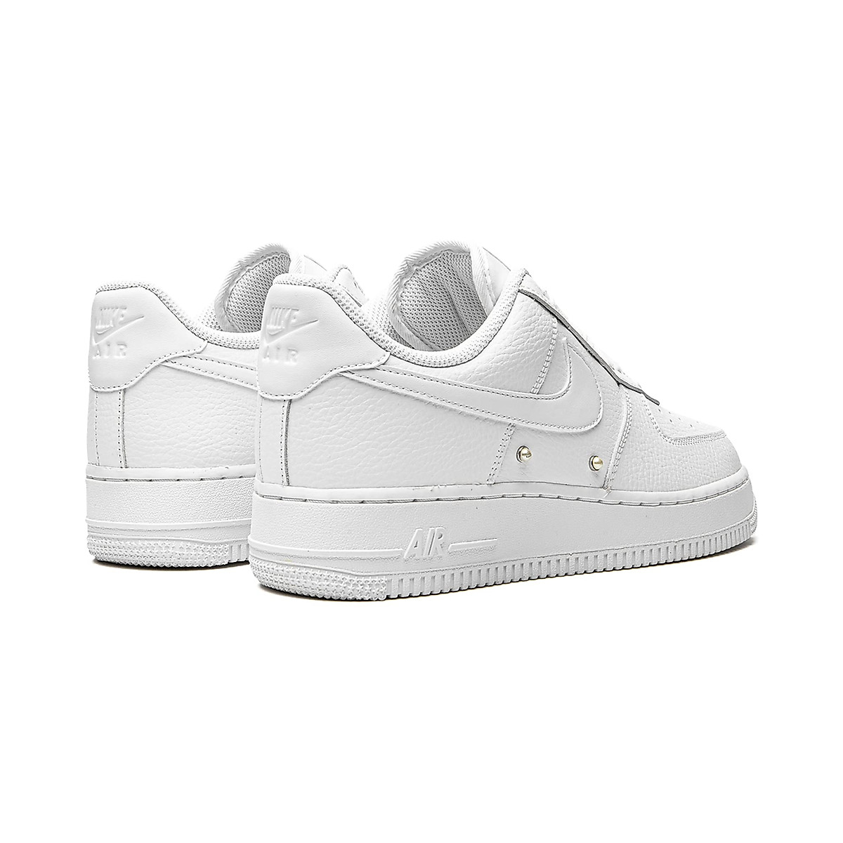 Nike Women's Air Force 1 Low Shoes, White/White-metallic Silver-bl, 8