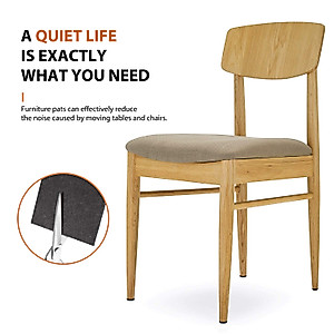 Furniture Pads 9 Pieces 8" x 6" x 1/5" Furniture Felt Pads Self Adhesive, Cuttable Felt Chair Pads, Anti Scratch Floor Protectors for Furniture Legs Hardwood Floor, Black