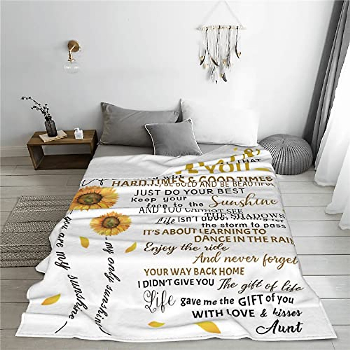 LGULDZ Niece Blanket Gifts to My Niece Throw Blanket for Nieces Form Uncle Auntie Beautiful Niece Blanket Birthday Gifts 50 x 60 in