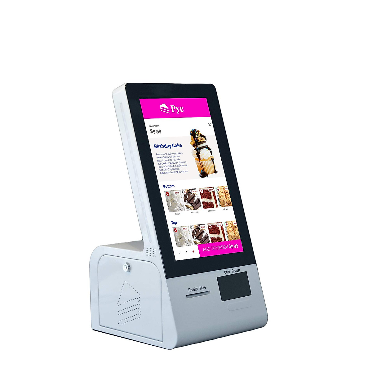 Self-Ordering Point of Sales Kiosk System (Android Tablet), Great for Retail and Restaurant QSR (Software Included)