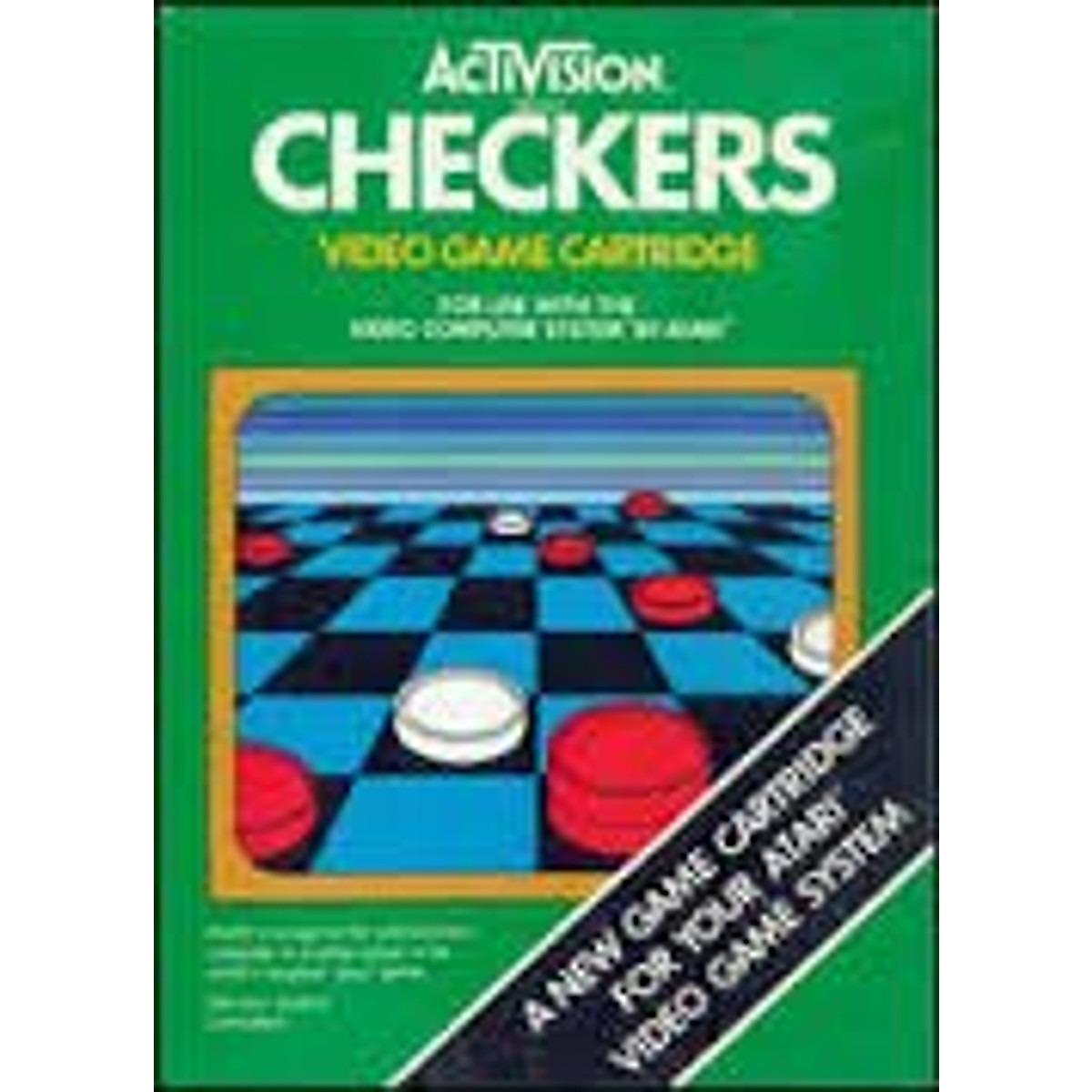 Activision Checkers For The Atari 2600 Vintage Game