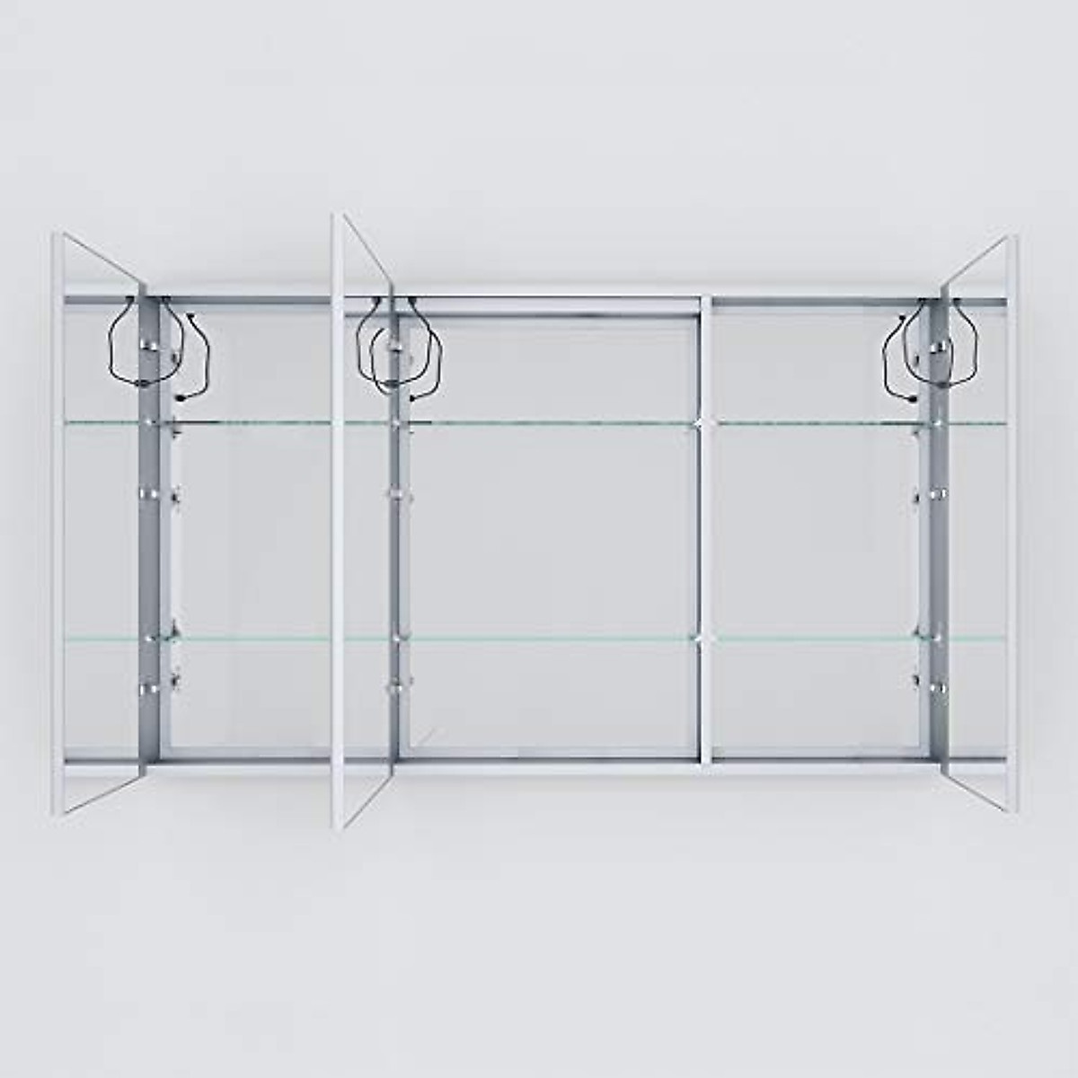 Lexora Home Lesina 60" x 36" LED Medicine Cabinet with Defogger