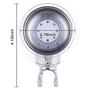 Adjustable Shower Head Holder Bathroom Chrome Wall Mount Strong Suction Handheld Universal Wall Mounted Bracket, No Drilling Required