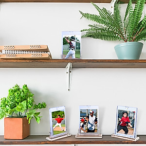 4 Pack Magnetic Card Holder Base Trading Card Stand Protector Card Sleeves Protector Case Base for Trade Card Holder Case Standard Cards, Baseball Card Display (Fits 130PT Magnetic Card Holder)