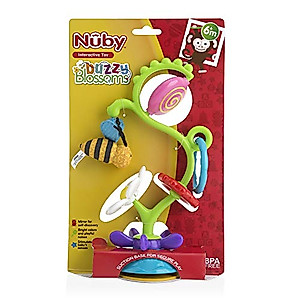 Nuby Buzzy Blossoms with Suction Base High Chair Interactive Toy for Early Development