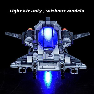 Bourvill LED Lights Kit for Lego Star Wars Pirate Snub Fighter 75346 - Lights Set Compatible with Lego 75346 Set -Classic Version (Lights Kit Without Model)