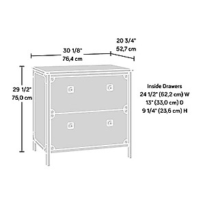Sauder Steel River Lateral File, L: 30.08" x W: 20.75" x H: 29.53", Milled Mesquite Finish