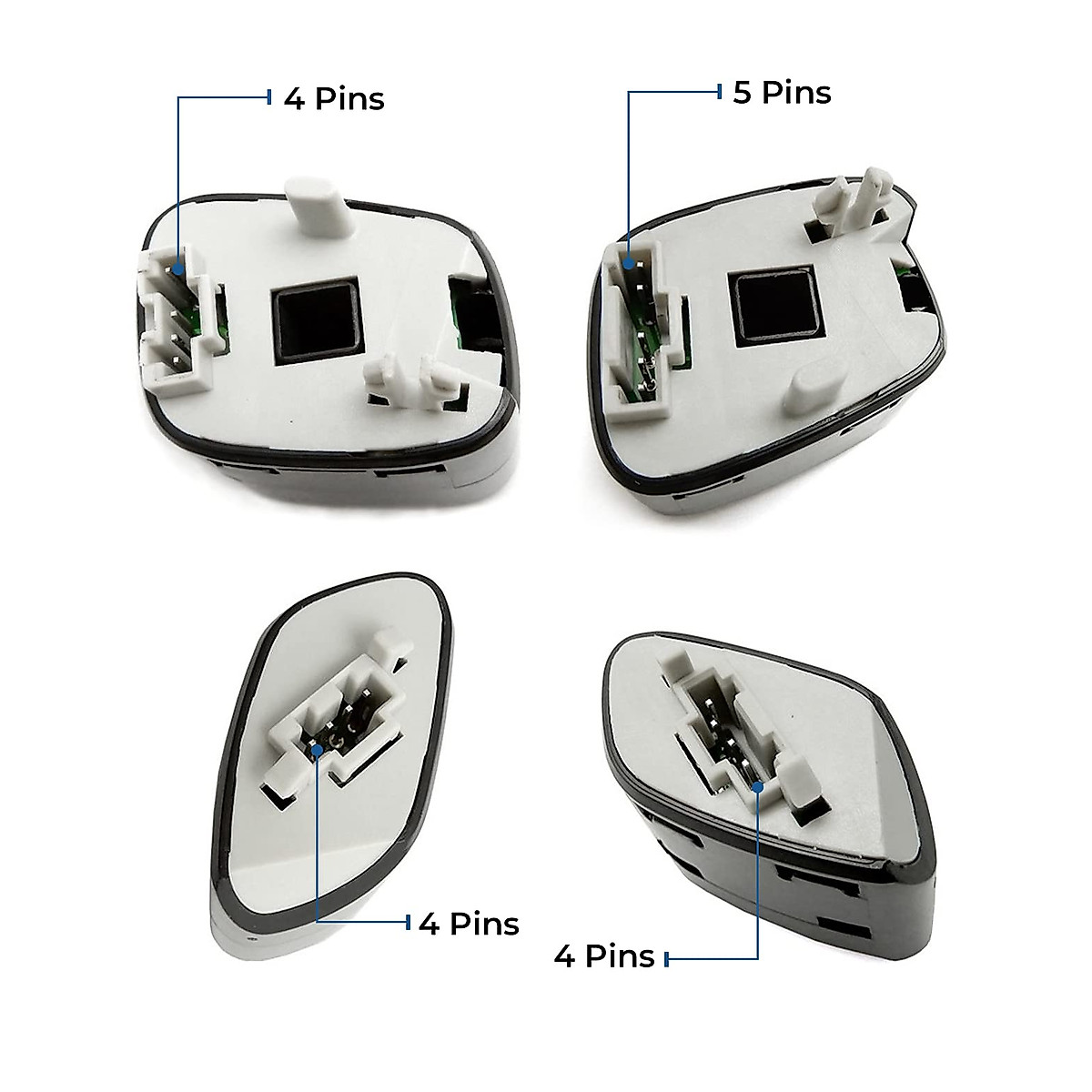 JOYTUTUS Steering Wheel Radio Control Switch Buttons fits Silverado Sierra 2003-2007, Trailblazer & Envoy 2004-2009, Tahoe & Yukon 2003-2006, Replaces OE# 21997738, 21997739, 1999442, 1999443