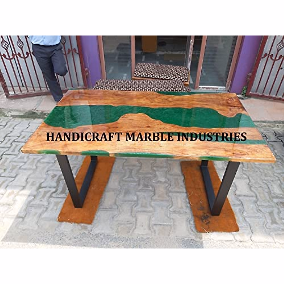 Epoxy Table Live Edge Wooden Table Epoxy Resin River Table Natural Wood Dining table Natural Epoxy Table Resin Table
