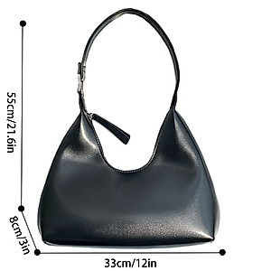 Women's Small Shoulder Bags Fashion Small Hobo Bags Women's Mini Wallets Women's Clutches (Black)