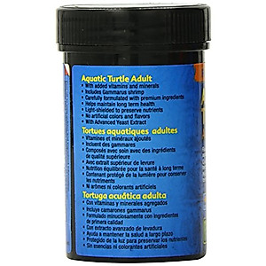 Exo Terra Adult Aquatic Turtle Food, Floating Pellets for Reptiles, 0.7 Oz., PT3251