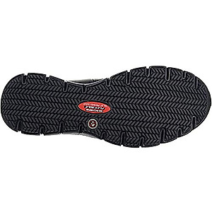 Skechers for Work Women's Sure Track Slip Resistant Shoe, Black, 9.5 M US