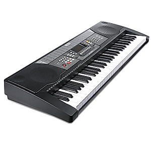 Joy 61-Key Standard Music Keyboard Kit Including USB Music Player Function, Bundle with Headphone, Stand, Stool, Power Supply (JK-66M Kit)