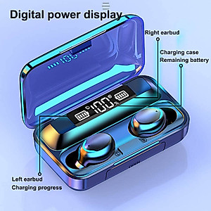 F9-5C Wireless Earphone 9D HiFi Stereo Headset Waterproof Game in-Ear Headphones LED Display BT 5.0 Earbuds F9-5C