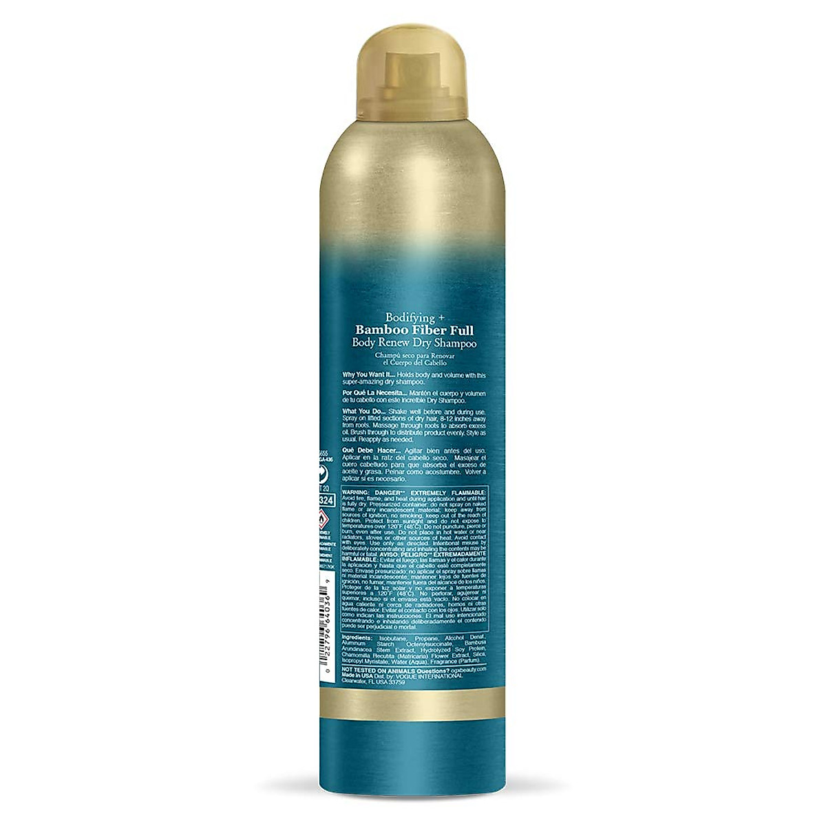 OGX Bodifying + Bamboo Fiber-Full Body Renew Dry Shampoo, 5 Ounce (64036)