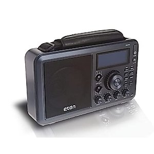 Eton - Elite Field AM/FM/Shortwave Desktop Radio with Bluetooth, Mineral Grey, 2-Band, Bluetooth Ready, LCD Display, Headphone Jack, Strong Anti-Interference, 50 Station Memory