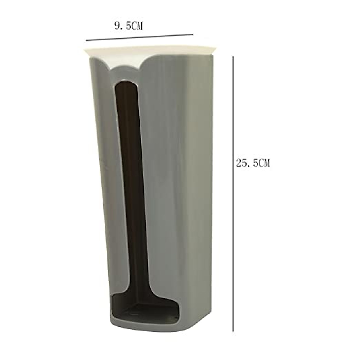 MYCENSE Storage Rack Grocery Bag Holder Decor Stackable Shoe Cover Waterproof Dispenser Wall Mounted for Cabinet Kitchen Bathroom Hotel, Grey