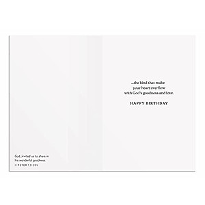 DaySpring - Birthday Birds - 4 Botanical Bird Designs Assortment with Scripture - 12 Happy Birthday Boxed Cards & Envelopes (U0056)