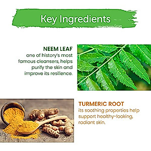 Himalaya Purifying Neem Foaming Face Wash with Neem and Turmeric for Occasional Acne, 5.07 oz (150 ml)