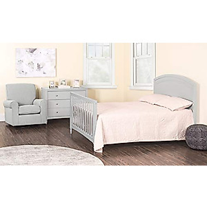 Child Craft Stella 4-in-1 Convertible Crib, Baby Crib Converts to Day Bed, Toddler Bed and Full Size Bed, 3 Adjustable Mattress Positions, Non-Toxic, Baby Safe Finish (Gentle Gray)