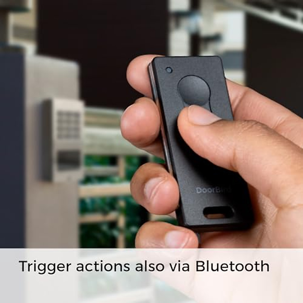 DoorBird IP Video Door Station D1101KH Modern, Surface-Mount, Stainless Steel V2A, Brushed, Surface-mounting