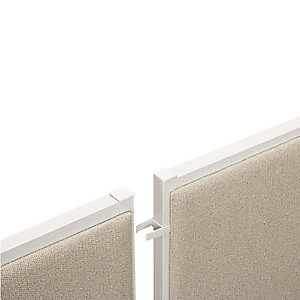 HON Verse QuickConnect Panel-to-Panel Connector , 180 Degrees , Light Gray Finish