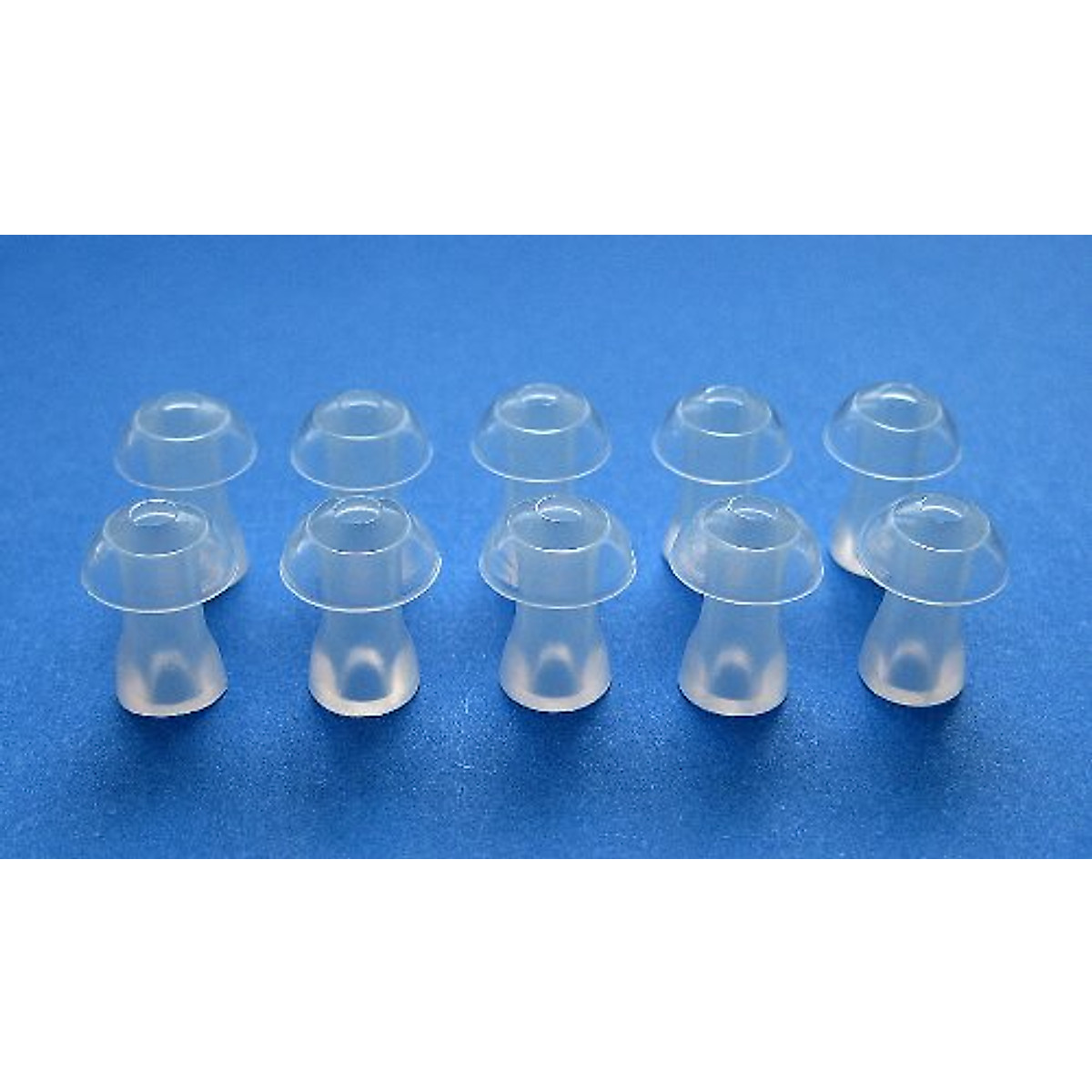 10 Small Soft Replacement Mushroom Domes Eartips Compatible with Axon F-998, F-139, F-136, F-16P F-16 F-18 F-22 F-28, K-36, A-3, X-136, X-168, V-93, V-99 BTE (Behind The Ear) and Pocket Hearing Aids